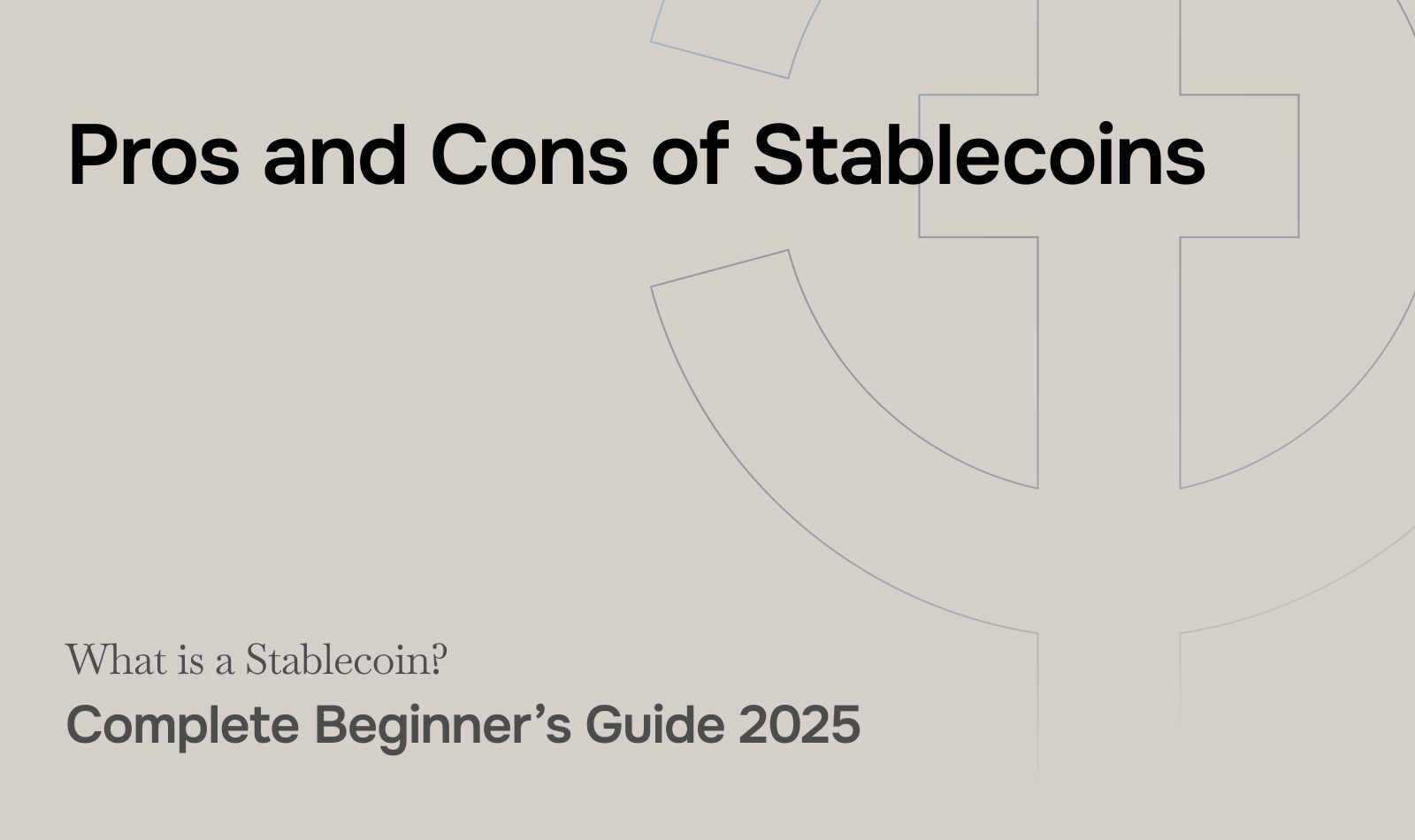 What is a Stablecoin? Complete Beginner's Guide 2025